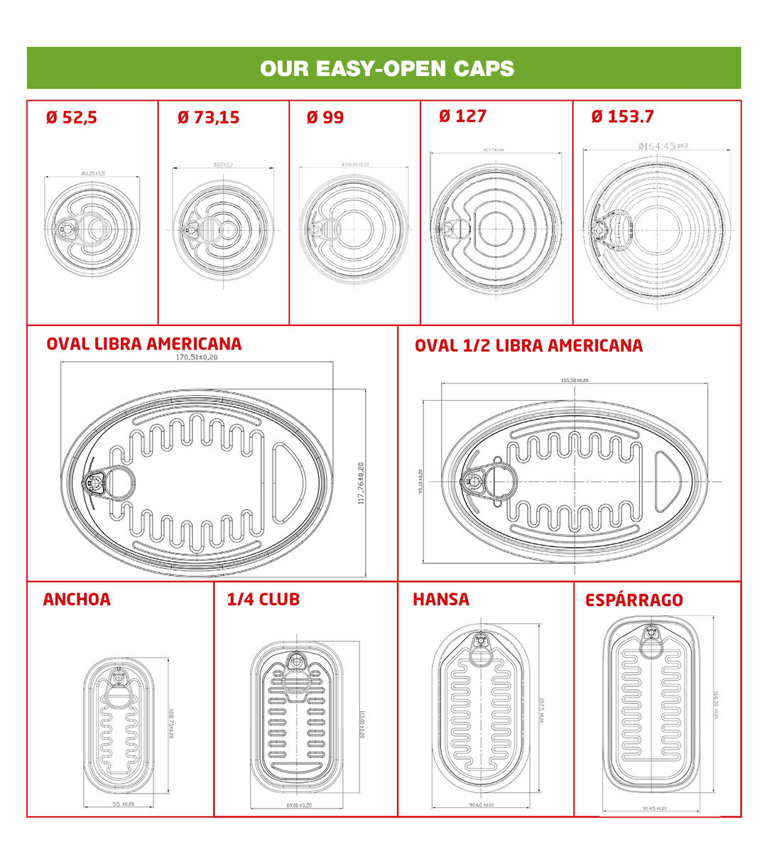 BEMASA CAPS - Tapas APERTURA FÁCIL
